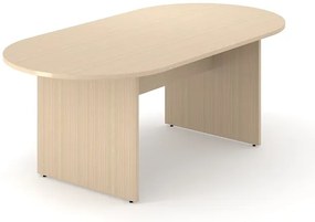 NARBUTAS - Jednací stůl OPTIMA oválný s deskovou podnoží 200x100x72 cm