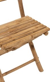 Přírodní bambusová skládací židle Bamboo Pliable - 54*45*85cm