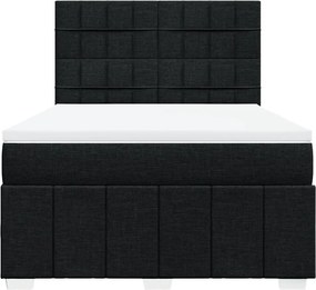 Box spring postel s matrací černá 140 x 190 cm textil 3291665