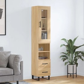 vidaXL Skříň highboard 34,5 x 34 x 180 cm kompozitní dřevo [3199321] Barva: dub sonoma