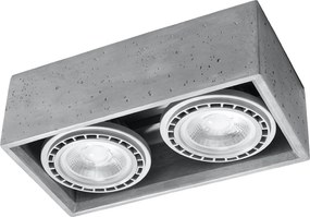 Sollux Lighting Stropní svítidlo QUATRO 2 beton