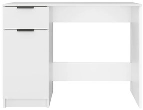 Psací stůl bílý 100 x 50 x 75 cm kompozitní dřevo - Default Title
