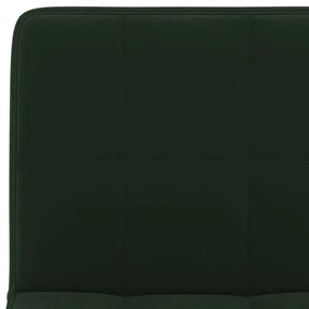 Petromila Otočné jídelní židle 2 ks tmavě zelené samet