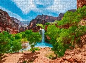 CASTORLAND Puzzle Vodopády Havasu, Arizona, USA / 2000 dílků