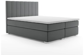 Kontinentální postel 180 cm Pugno (tmavě šedá) (s úložným prostorem). 1044306