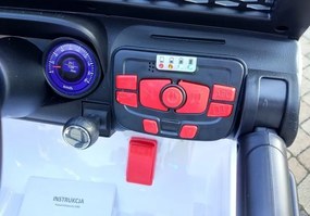 LEAN CARS Elektrické autíčko Jeep S2388 bílé 4x45W