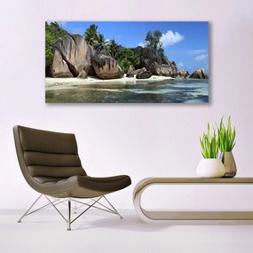 akrylový obraz Skála Moře Krajina 120x60 cm
