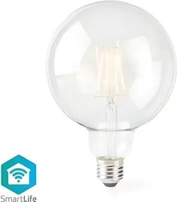 Nedis SmartLife LED žárovka / Wi-Fi / E27 / 500 lm / 5 W / Teplá bílá