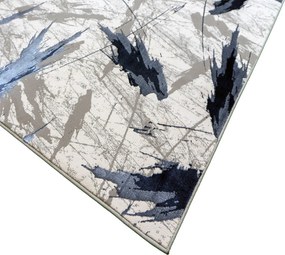 BE Koberec Allianz 6310 Navy - tmavě modrý, béžový obdélníkový Rozměr: 60x100 cm