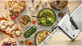 Bosch MFQ37470 bílo-černá / Ruční mixér / 750 W / 5 rychlostí / turbo