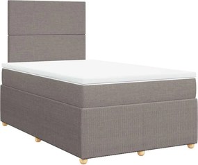Box spring postel s matrací taupe 120x190 cm textil 3294292