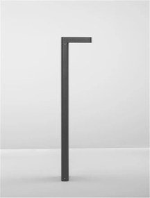 NV 9492770 Venkovní sloupkové svítidlo POET antracitový hliník a čiré sklo LED 8W 3000K 220-240V 94st. IP65 - NOVA LUCE