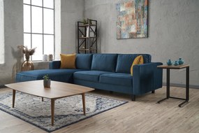 Hanah Home Sametová pohovka KALE olejově zelená levá 825BLC2723