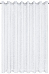 ZÁCLONA NA KROUŽCÍCH AMANDA 300X250 CM BÍLÁ