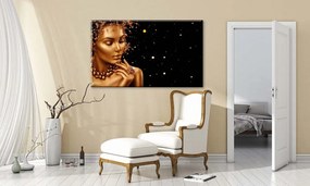 Malvis ® Obraz žena zlaté odstíny Velikost: 180x120 cm