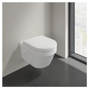 Villeroy & Boch Villeroy &amp; Boch ARCHITECTURA - Záchodové sedátko s poklopem, s funkcí QuickRelease a SoftClosing, bílá alpin 98M9C101