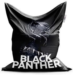 Sablio Sedací vak BLACK PANTHER z profilu Černý - 200x140 cm