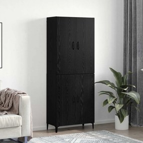 Vysoký bufet 2 ks Černý dub 69,5 x 34 x 180 cm Kompozitní dřevo 3394571