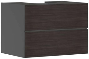 Hansgrohe Xevolos E - Umyvadlová skříňka 78x56x55 cm, 2 zásuvky, matná šedá/tmavý dub 54189730