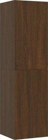 vidaXL TV stolky 2 ks 30,5x30x110 cm kompozitní dřevo [826681] Barva: hnědý dub