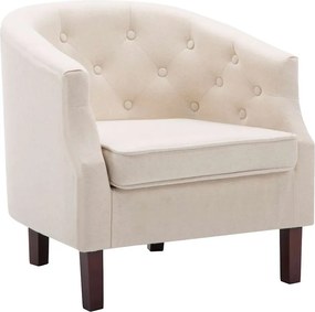 Křeslo béžové textil 247002