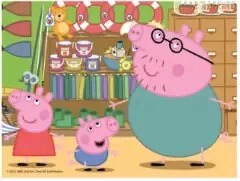 DINO Dřevěné obrázkové kostky Peppa Pig 12 kostek / od 3 let