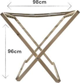 Malý rozkládací sušák na prádlo, skládací dřevěný sušák na prádlo – světlý dřevěný stojací sušák – vintage styl do bytu, do domu