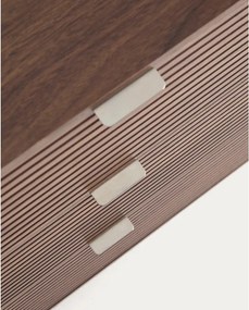 Komoda v dekoru ořechu v tmavě přírodní barvě 120x75x50 cm Norlen – Kave Home