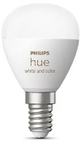 Philips Hue Smart žárovky - Chytrá LED žárovka E14, 5,1 W, stmívatelná, bílé i barevné světlo 929003573601