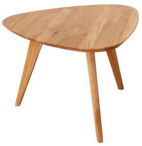 Bílý nábytek Konferenční stolek Orbetello 67x68 cm, dub, masiv