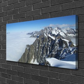 Obraz na plátně Hora Mlha Krajina 140x70 cm