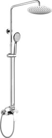 Mereo Mereo, Nástěnná sprchová baterie Viana 150mm se sprch. soupravou, ruční a talířovou slim sprchou o 200 mm, CBE60104SC