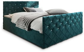 Čalouněná postel boxspring MANDI, 160x200, magic velvet 2221