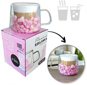 Flamenco Mystique SEO název produktu: Světle růžové termální sklo s hortenzií - 180 ml, 1 ks | 74 SZK