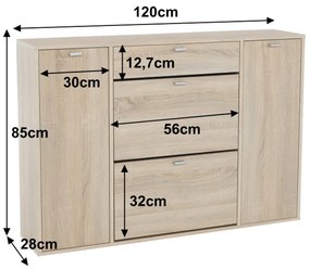 Kondela Botník, dub sonoma, Anabela