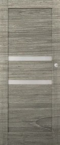 posuvné interiérové dveře do pouzdra EVORA model 3 Průchozí rozměr: 70 x 197 cm, Orientace dveří: Levé dveře, Dekor: Dub šedý