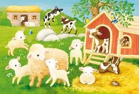SCHMIDT Puzzle Přátelé ze statku / 3x24 dílků / od 3 let / 26,3 x 17,8