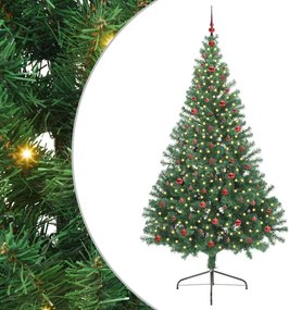Umělý osvětlený vánoční stromeček Zelená 240 cm PVC 3397037