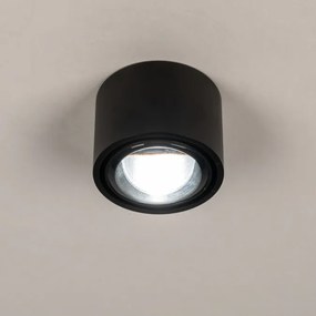 Stropní koupelnové LED svítidlo Focus Black IP54