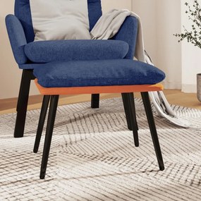 vidaXL Podnožka modrooranžová 45x29,5x35 cm textil a umělá kůže