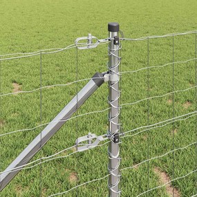 Venkovní euro plot s hroty 25 x 1 m Pozinkovaná ocel Stříbrná 3350776