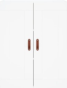 Skříň highboard bílá 69,5 x 34 x 180 cm kompozitní dřevo 3199977