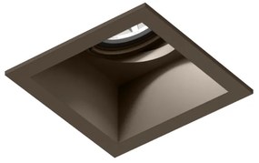Wever & ducré čtvercové stropní zapuštěné svítidlo plano ceiling rec 1.0 led 1800-3000k q tree bronz
