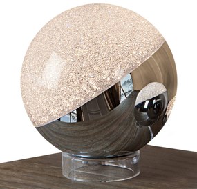Stolní lampa LED Sphere, chrome, Ø 20 cm
