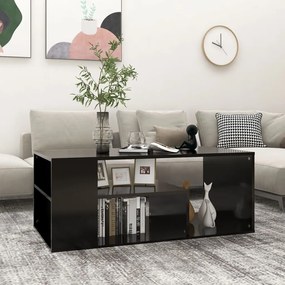 Konferenční stolek černý 100x50x40 cm kompozitní dřevo
