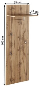 Věšákový panel Cyrio typ 5 (dub wotan). 1016635
