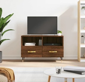 vidaXL TV skříňka 80 x 36 x 50 cm kompozitní dřevo [828949] Barva: hnědý dub