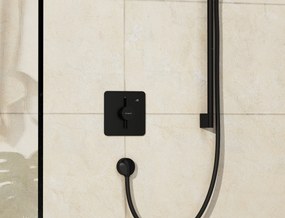 Hansgrohe DuoTurn Q, baterie pod omítku pro 1 spotřebič, černá matná, HAN-75614670