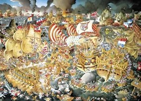 HEYE Puzzle Bitva u Trafalgaru / 2000 dílků / 97 x 69 cm