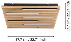 Eglo 390427 - LED Stmívatelné stropní svítidlo MARREIRA 6xLED/8,5W/230V 3000K
